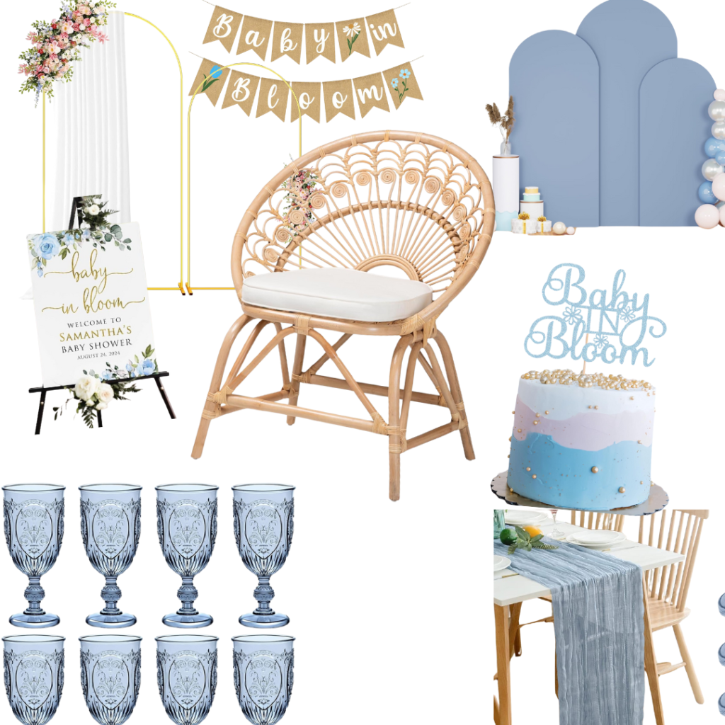 Baby in Bloom (But Make It Blue): A Boy-Themed Floral Baby Shower ...
